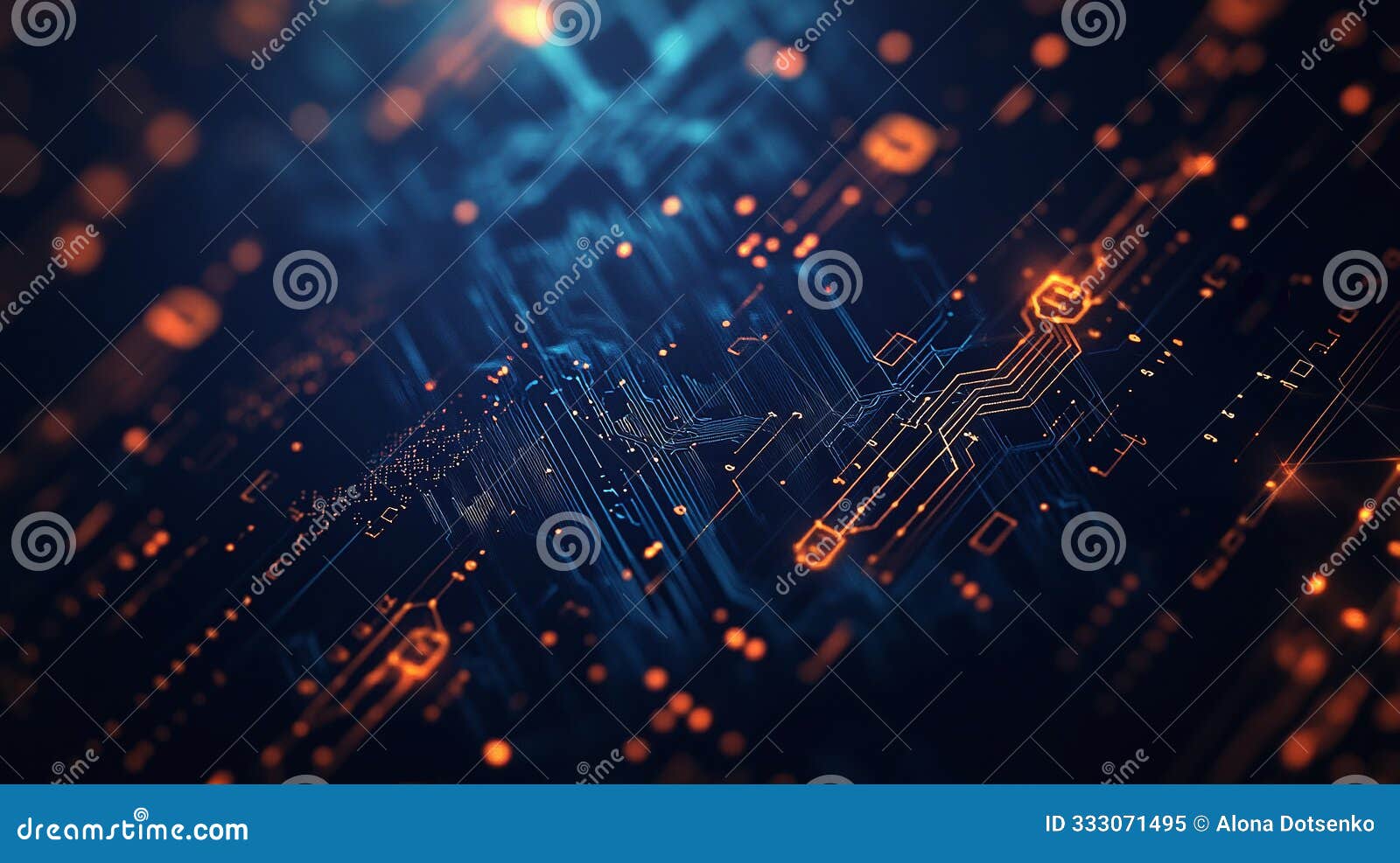 Abstract Modern Dark Tech Futuristic Neon Chain Net Network Glowing ...