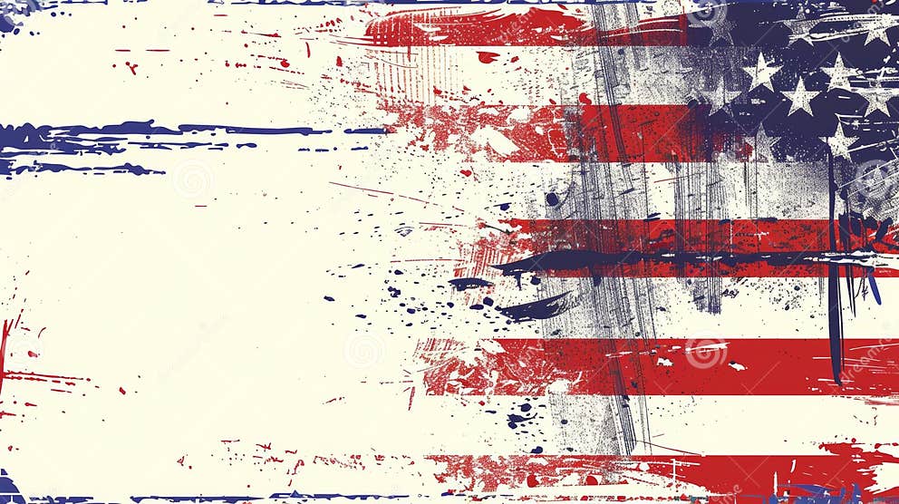 Abstract Modern Design of American Flag Stock Illustration ...