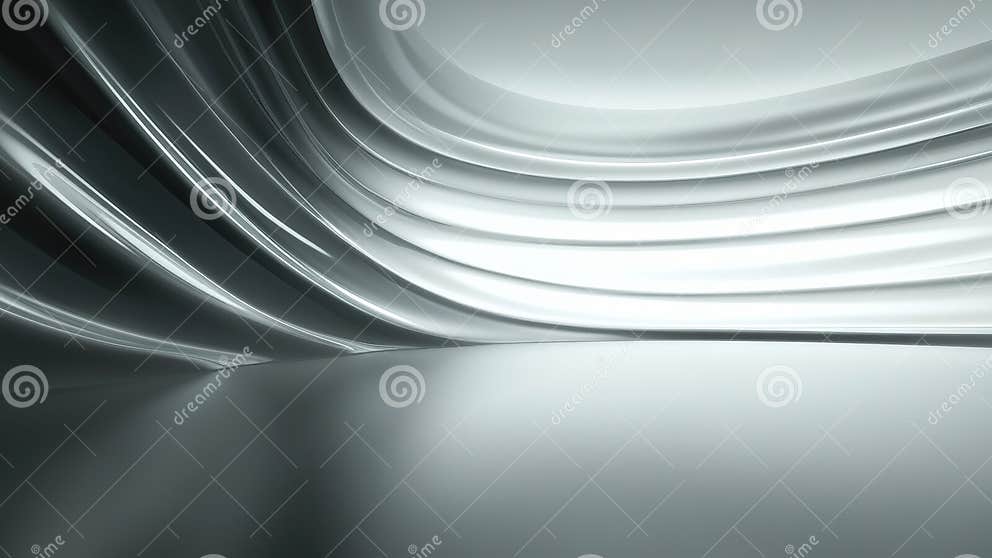 Abstract Modern Design with Flowing Curves and Smooth Textures in Muted ...