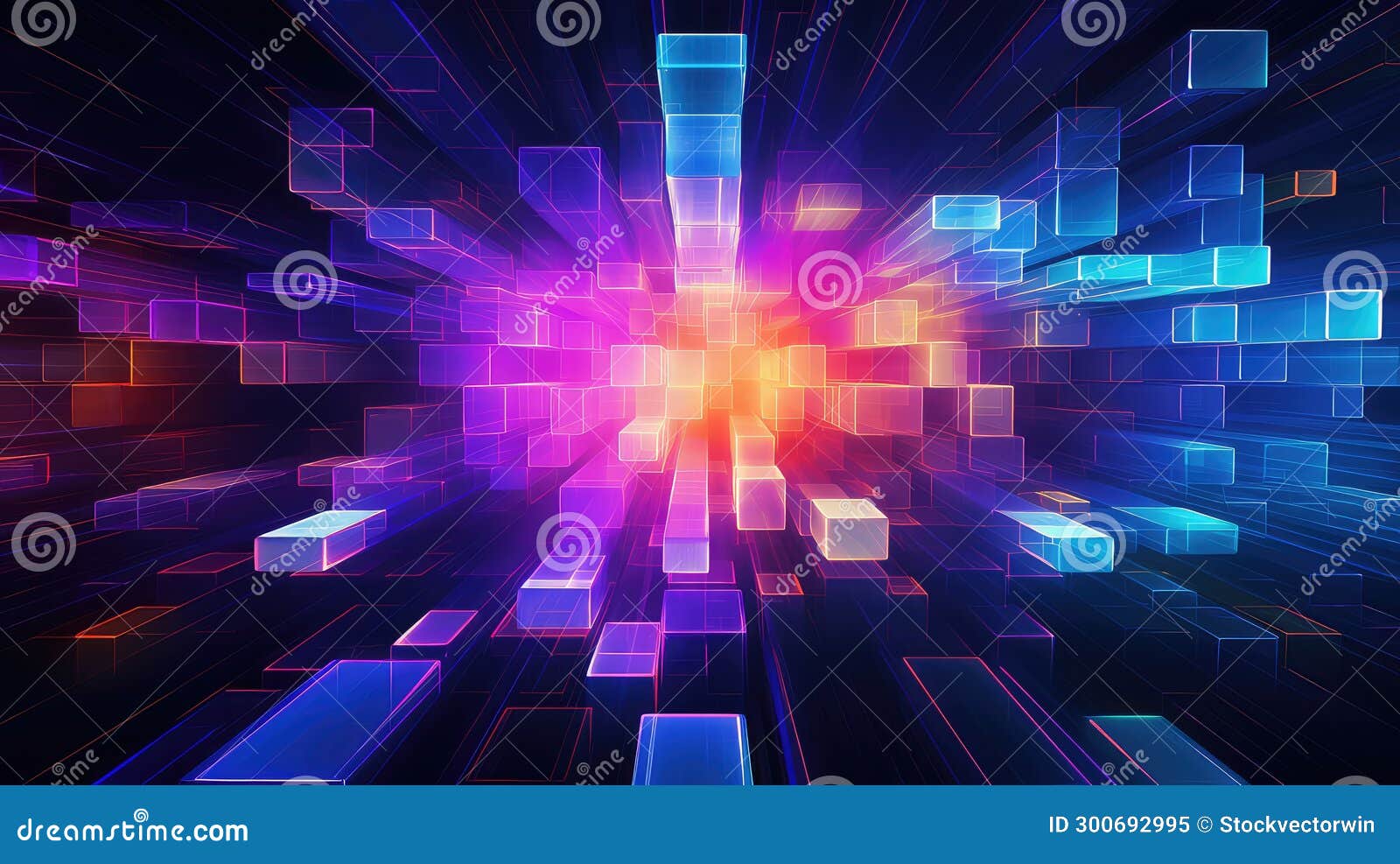 Abstract Modern Digital Background Stock Illustration - Illustration of ...