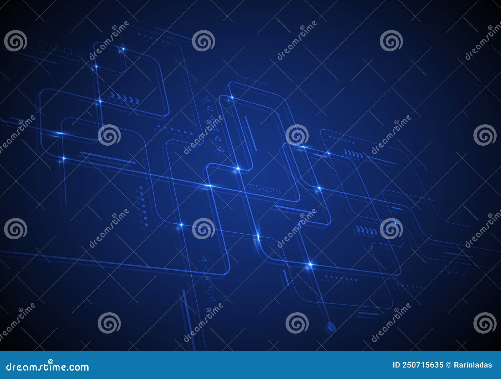 Abstract Modern Digital Science Technology Futuristic Circuit Board ...