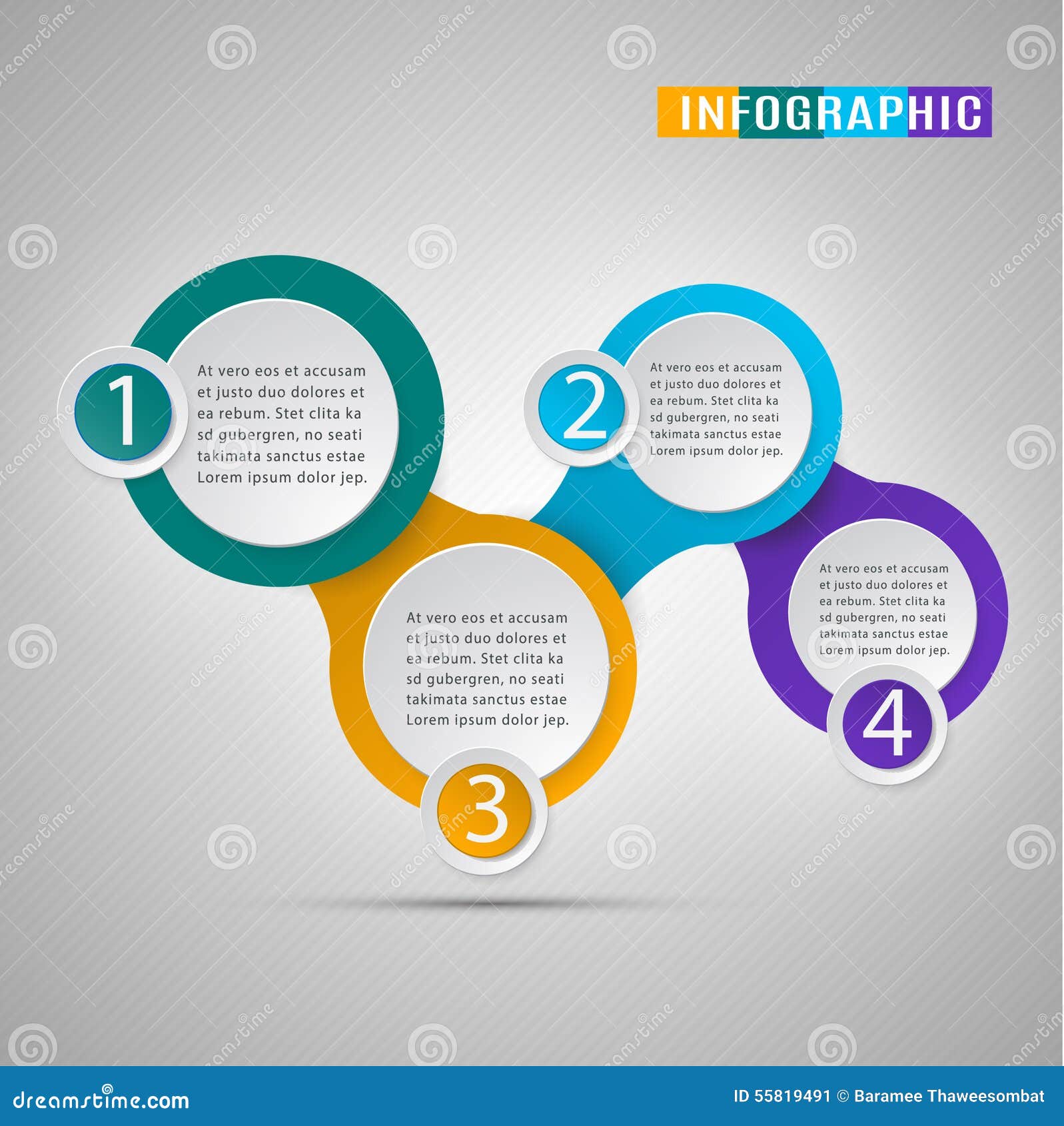 Intranet Infographics Linear Icons Collection Stock Photo ...