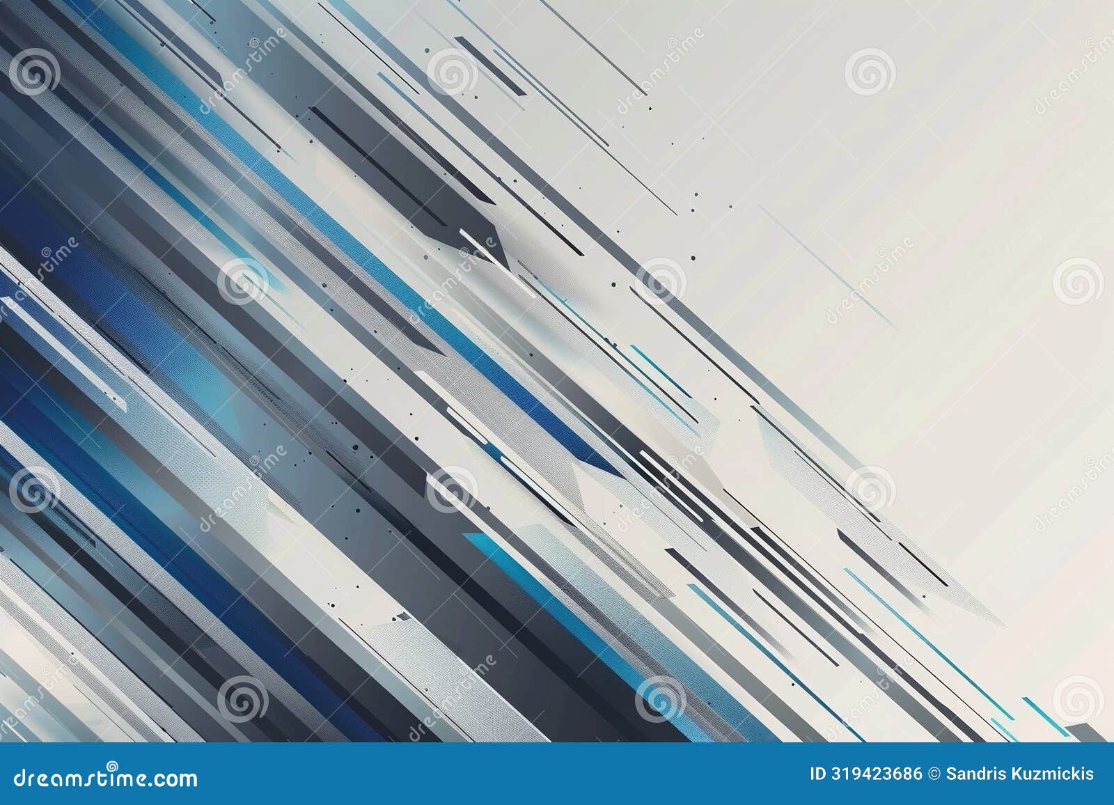 Abstract Modern Dynamic Vector Illustration with Gray, White and Blue ...
