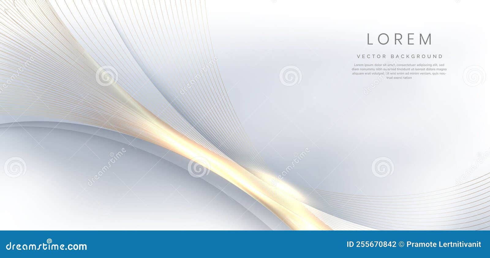 Abstract Modern Elegant Gold Line with Lighting Effect Sparkle on Grey ...