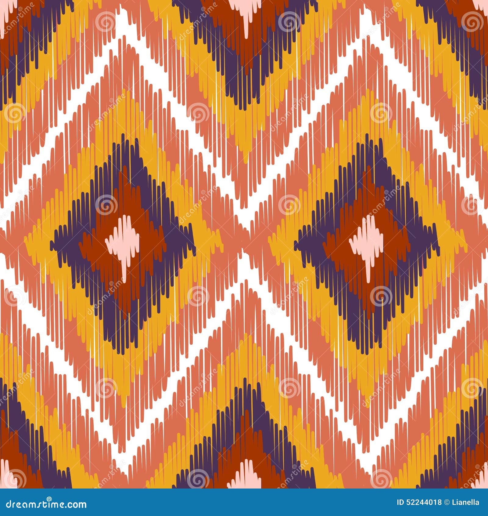 Abstract Modern Ethnic Seamless Fabric Pattern Stock Vector ...