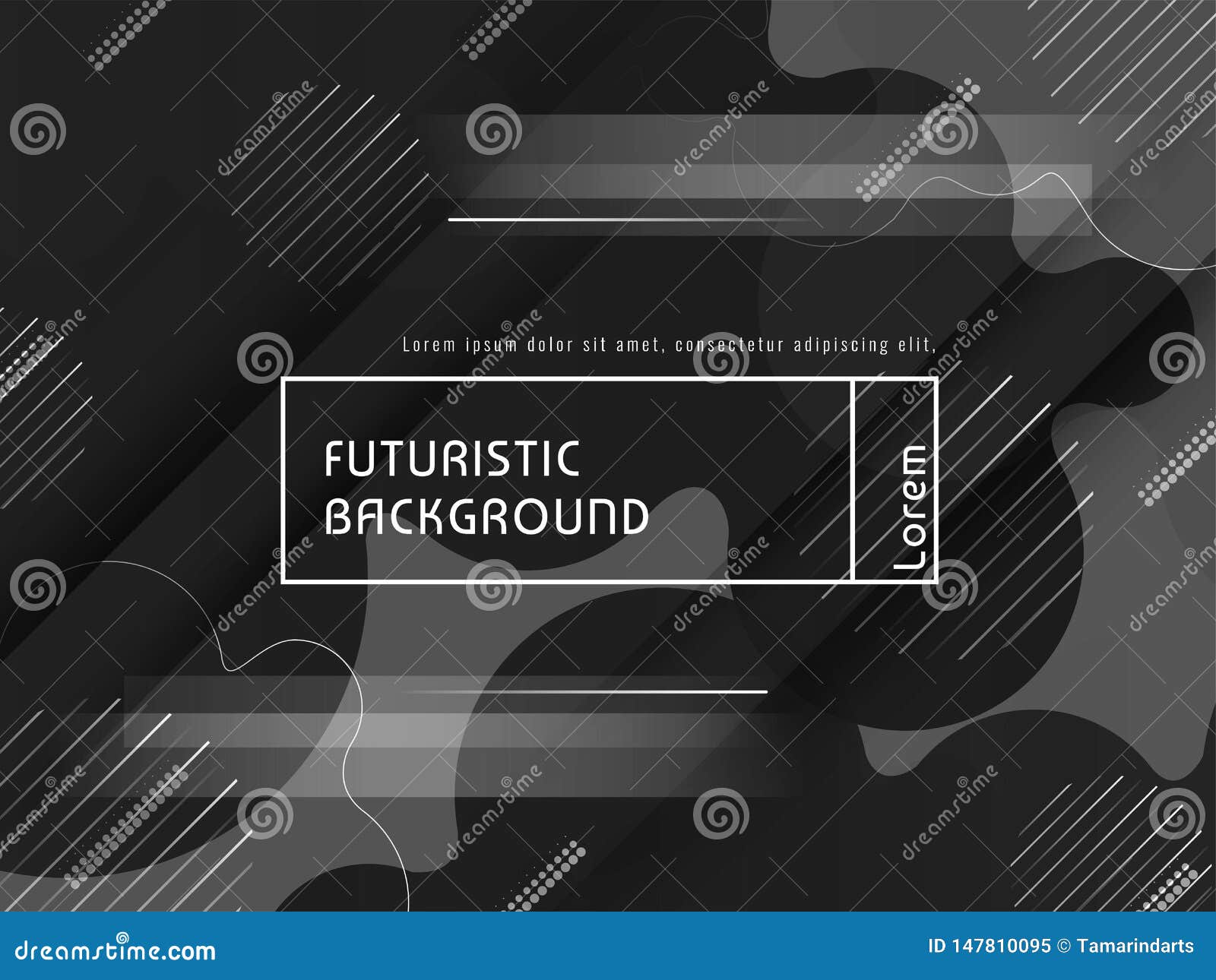 Abstract Modern Futuristic Grey Background Stock Vector - Illustration ...