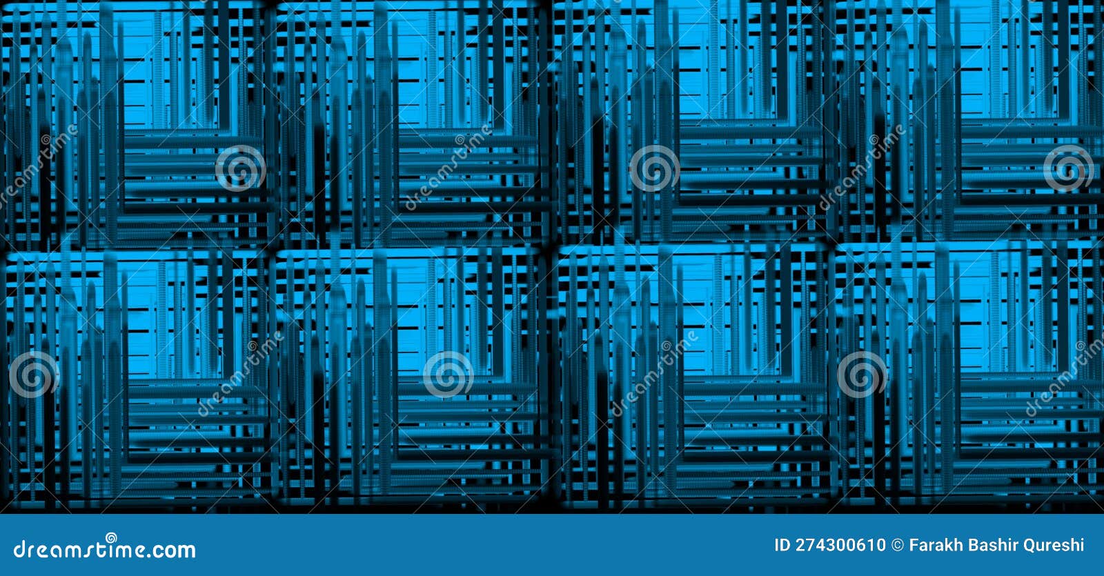Abstract Modern Futuristic Neon Blue Pattern Design Stock Illustration ...