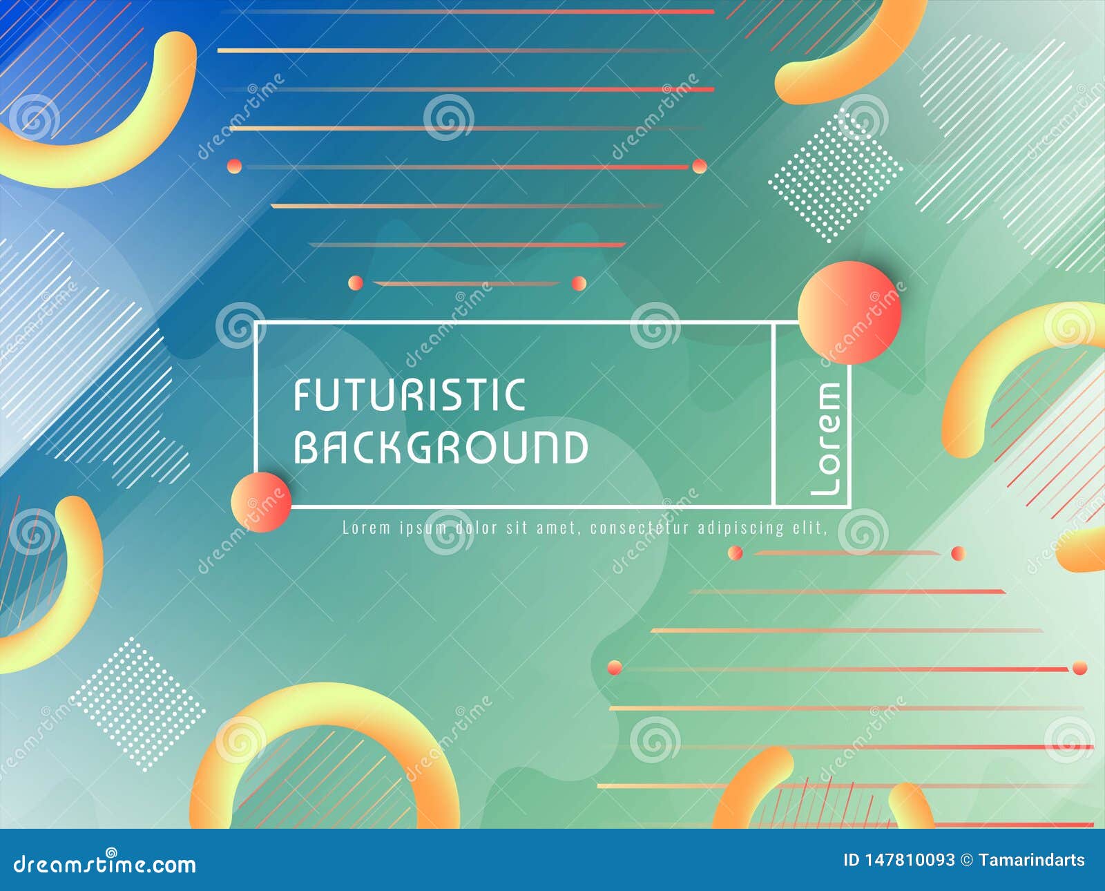 Abstract Modern Futuristic Techno Background Stock Vector ...