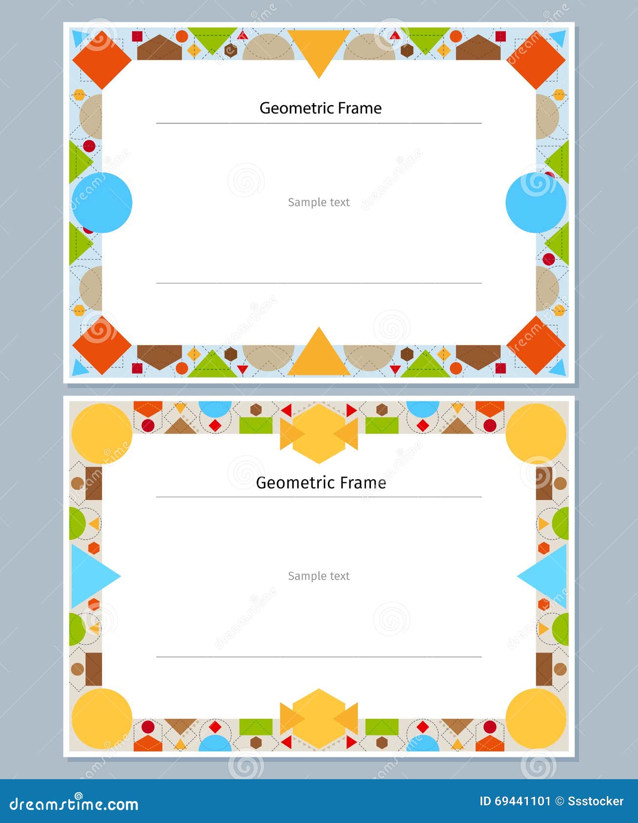 Abstract Modern Geometric Frames. Stock Vector - Illustration of icon ...