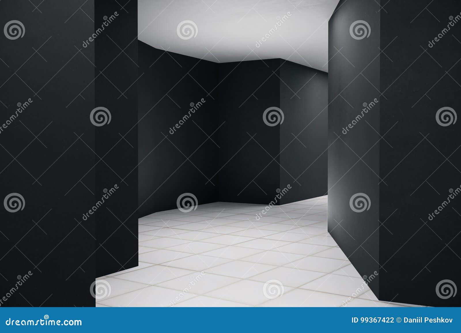 Abstract Modern Geometric Interior Stock Illustration - Illustration of ...