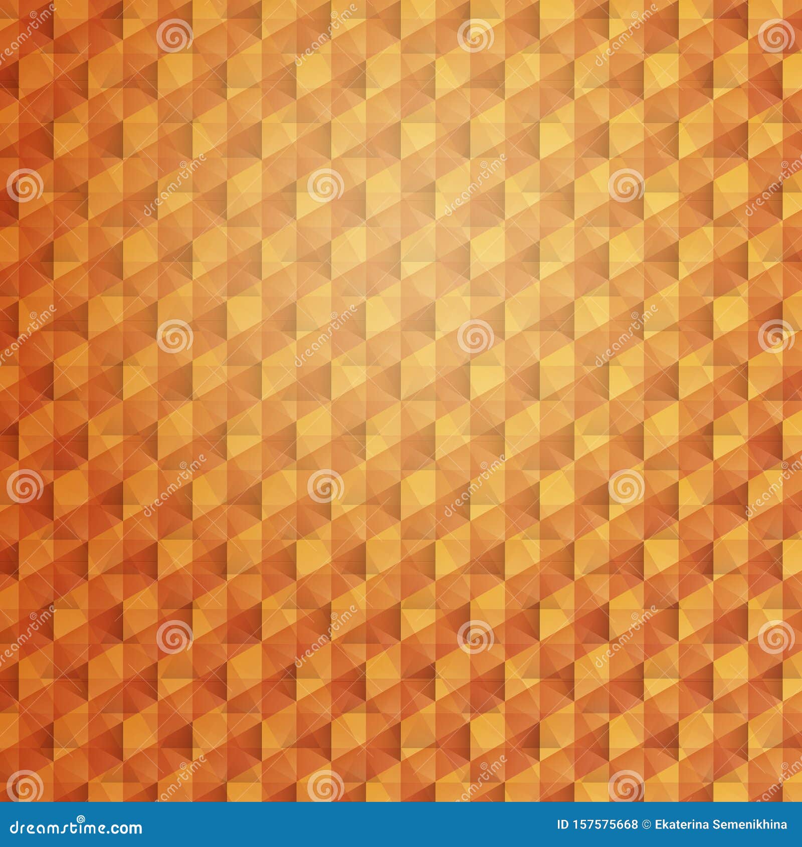 Abstract Modern Geometric Pattern in Orange Color Stock Illustration ...