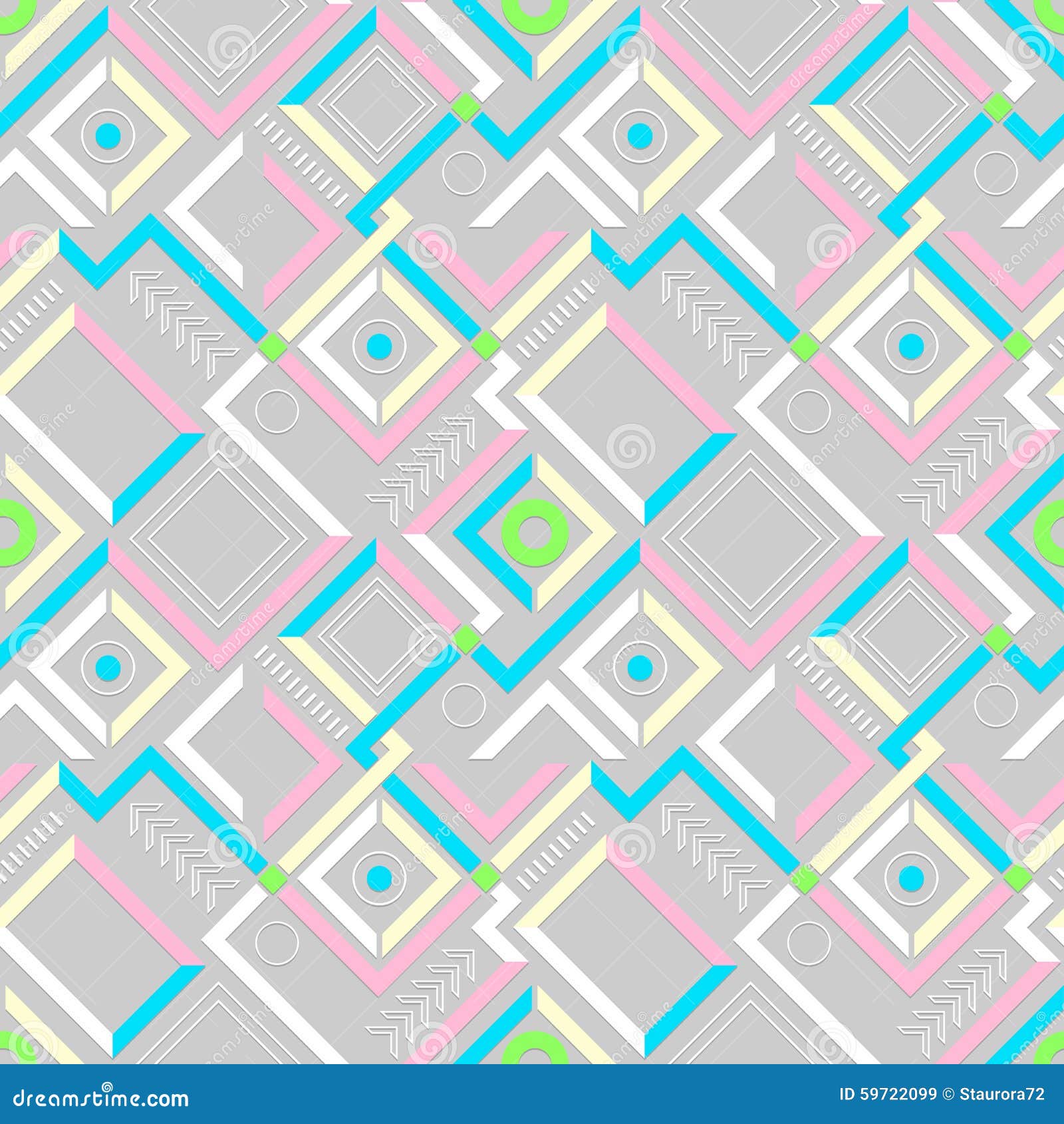 Abstract Modern Geometric Seamless Pattern. Stock Vector - Illustration ...