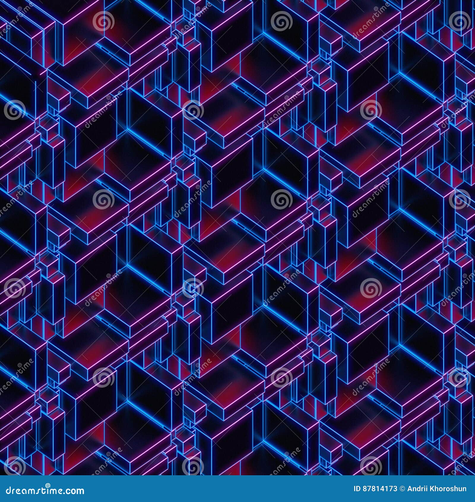 Abstract Modern Glowing Wire Background 3d Rendering Stock Illustration ...