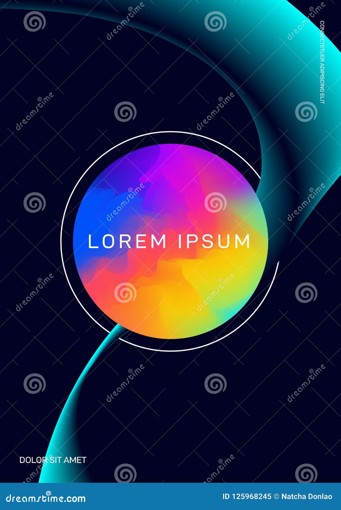 Abstract Modern Gradient Geometric Shape Poster Design Stock ...