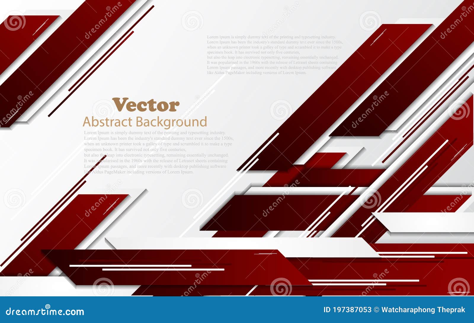 Abstract Modern Gradient Red Element Futuristic Background Stock Vector ...