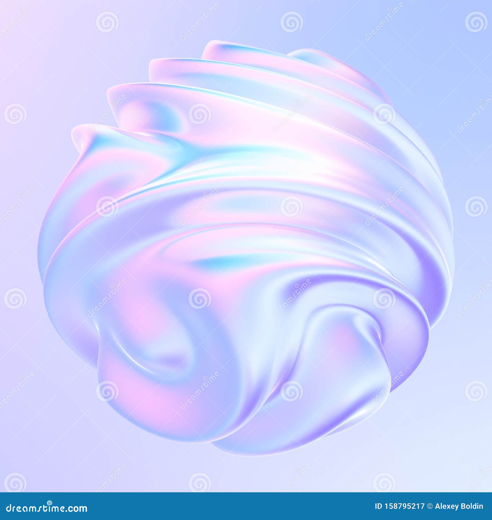 Abstract Modern Graphic 3D Element with Flowing Liquid Shapes Stock ...