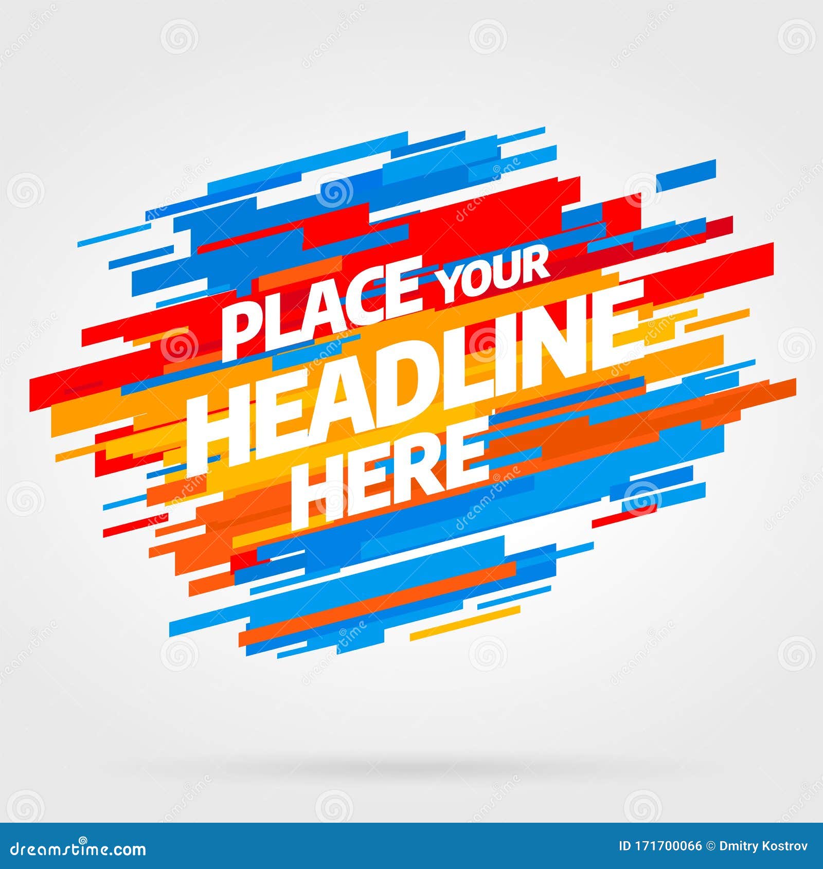 Abstract Modern Graphic Element. Layout Design with Dynamical Colored ...