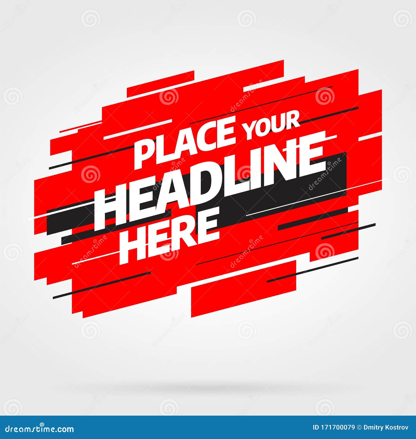 Abstract Modern Graphic Element. Layout Design with Dynamical Colored ...