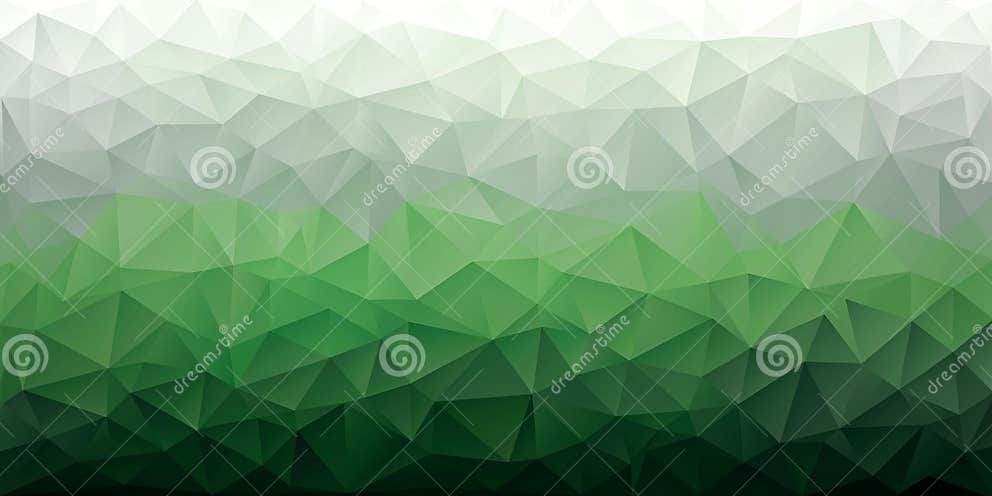 Abstract Modern Gray and Green Pattern Low Polygon Gradient Continuous ...