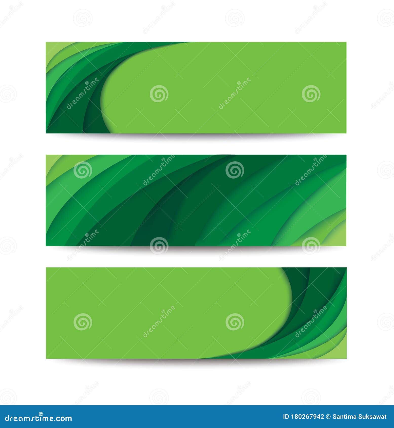 Abstract Modern Green Curve Background Vector Illustration EPS10 Stock ...