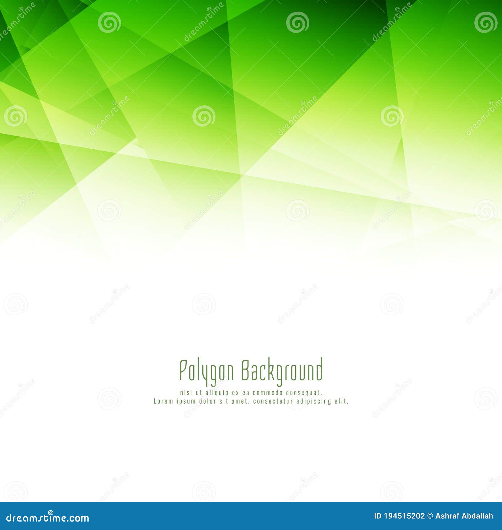 Abstract Modern Green Polygon Design Background Stock Vector ...
