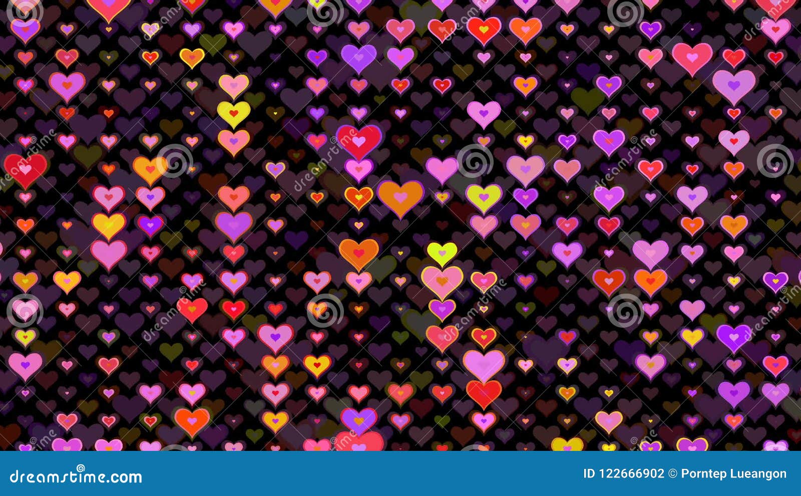 Abstract Modern Hearts Pattern Motion Background Video.Heart Pattern ...