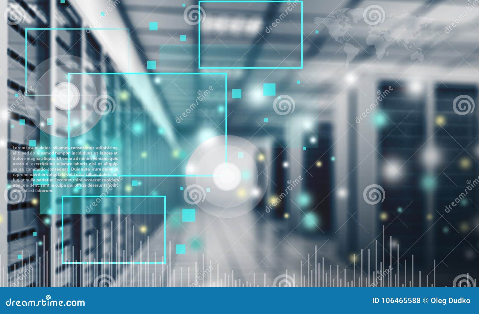 Abstract of Modern High Tech Internet Data Center Stock Photo - Image ...