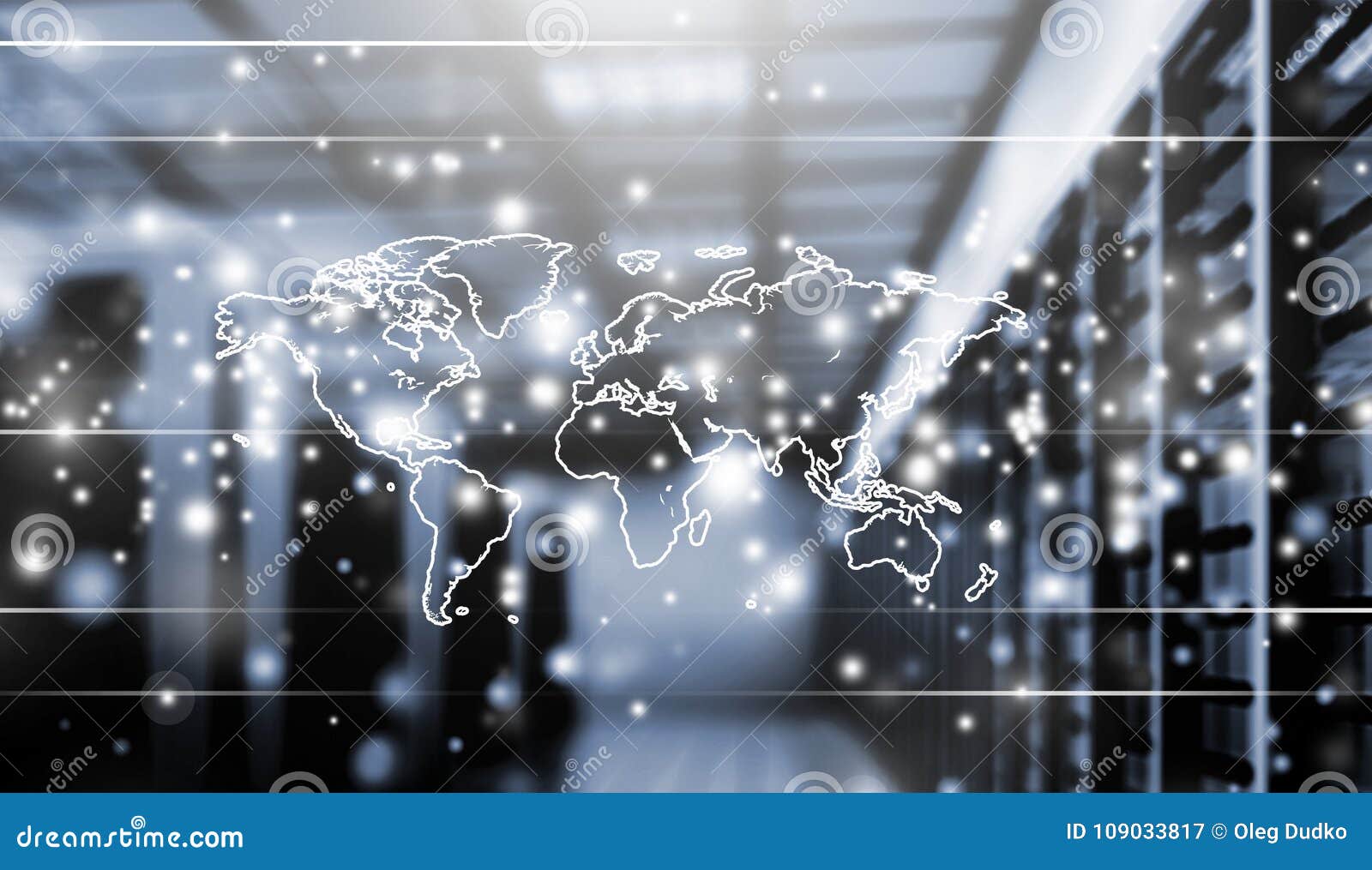 Abstract of Modern High Tech Internet Data Center Stock Image - Image ...