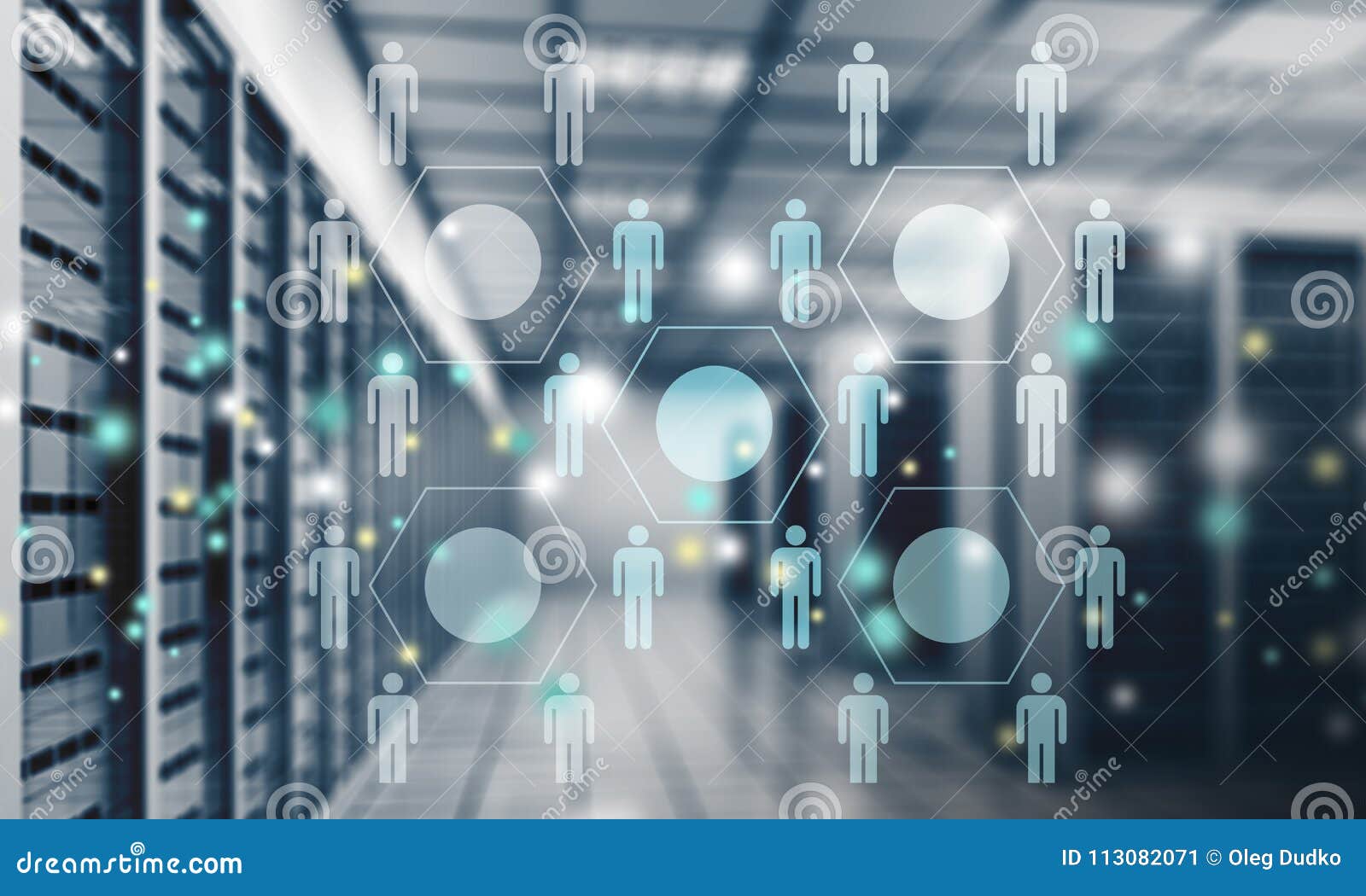 Abstract of Modern High Tech Internet Data Center Stock Image - Image ...