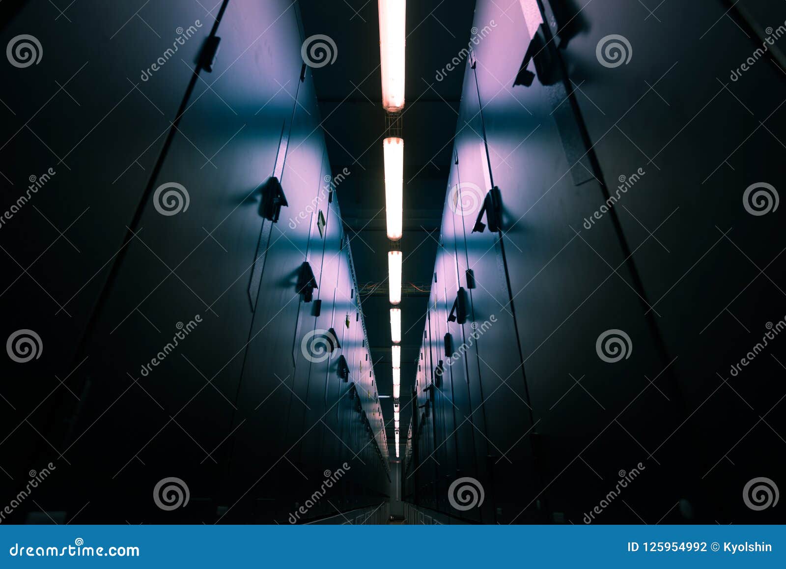 Modern data center room. stock photo. Image of abstract - 125954992