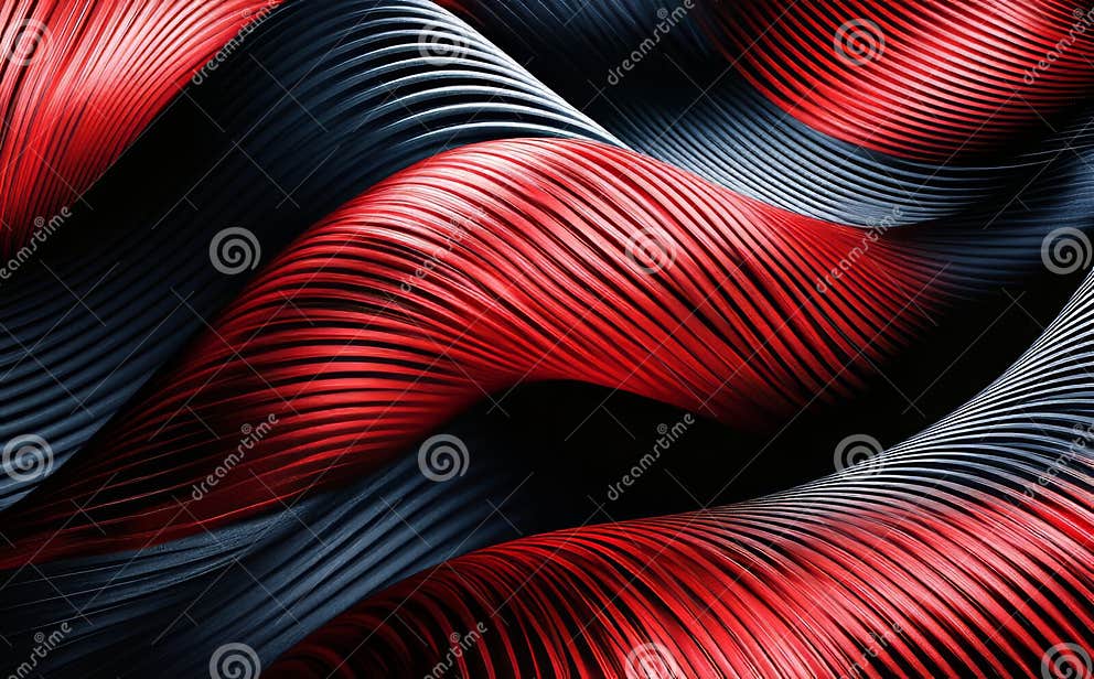 Abstract Modern Illustrations with Sharp Details, Combining Dark ...