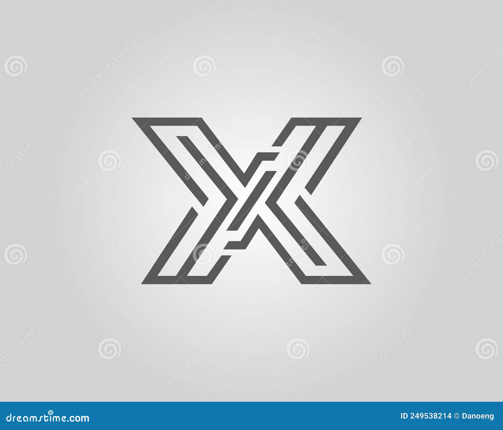 Abstract Modern Initial X Logo Design. Initial X Vector Design Stock ...