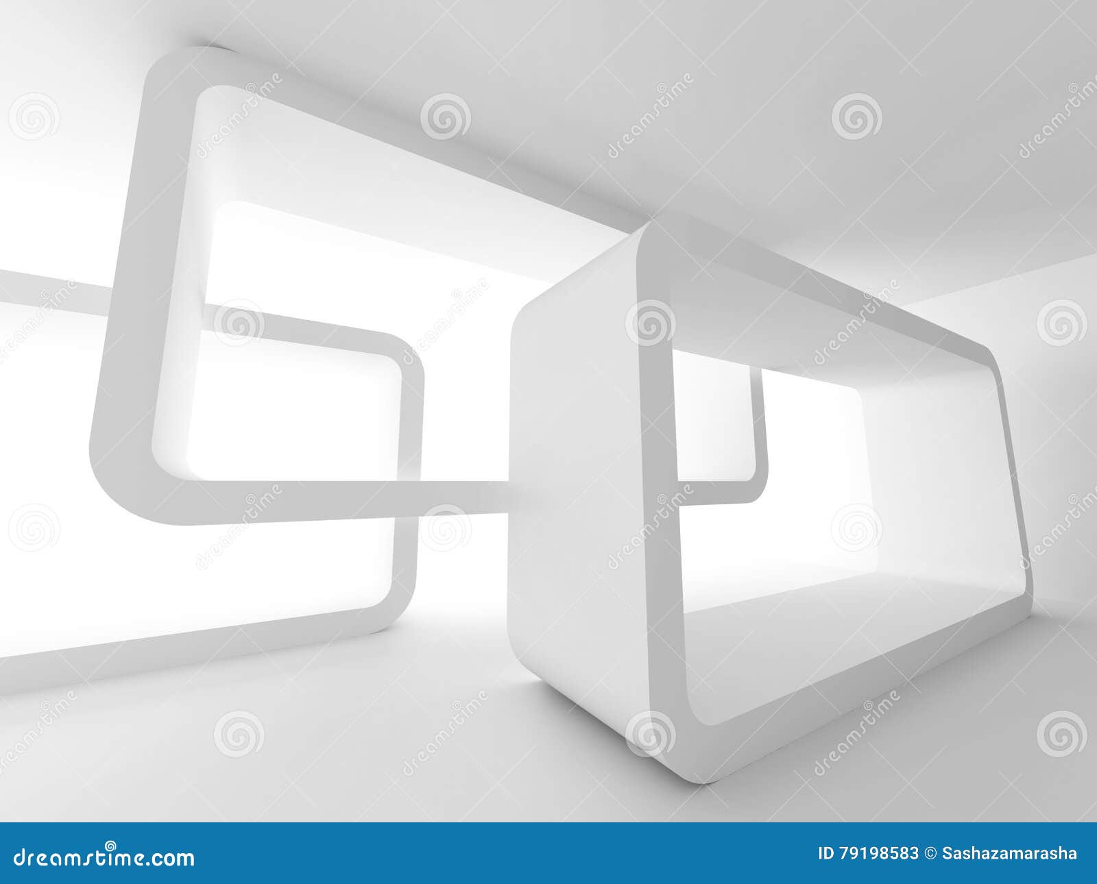 Abstract Modern Interior Architecture Background Stock Illustration ...