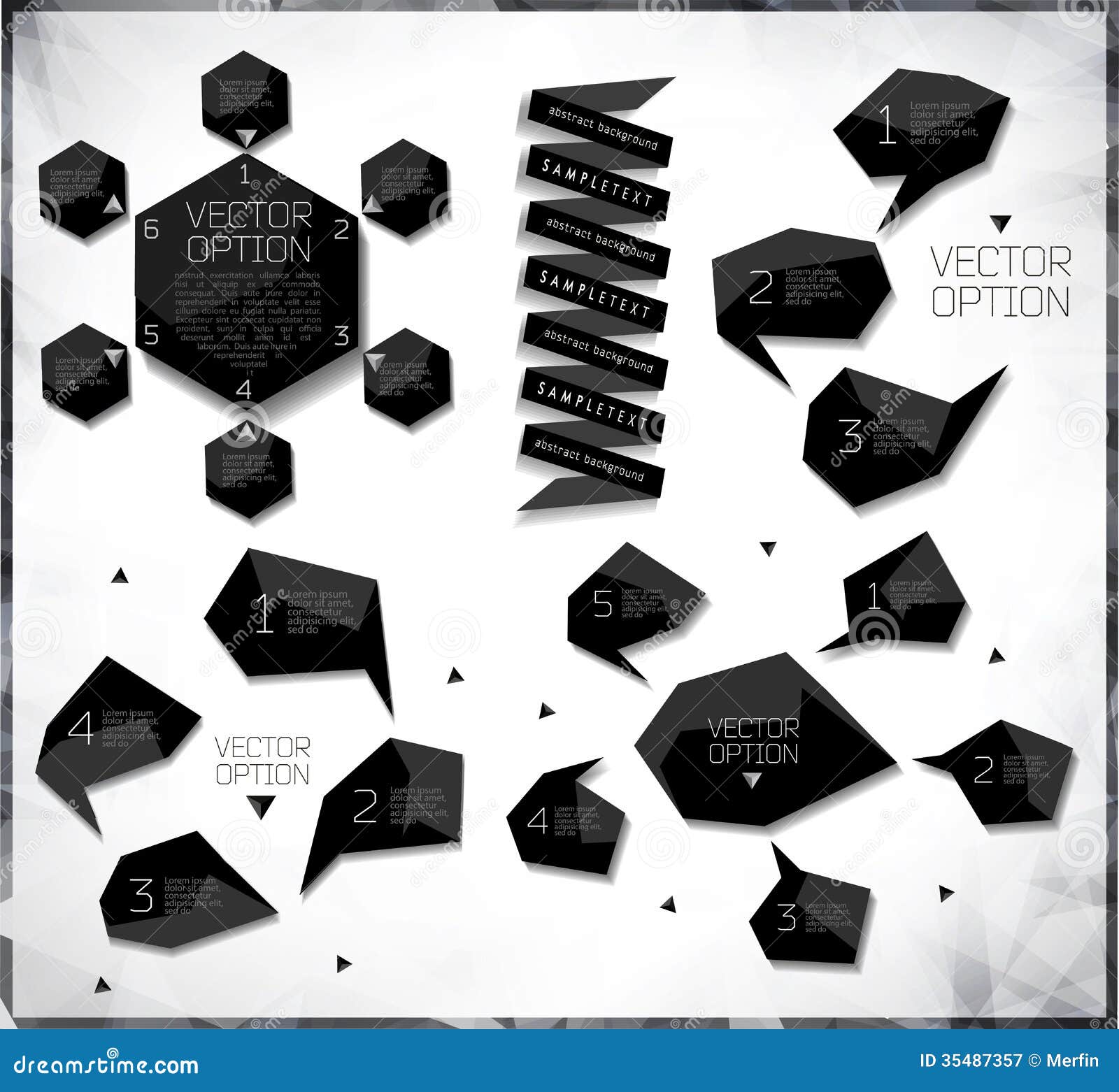 Abstract Modern Label or Bubble Stock Vector - Illustration of ...