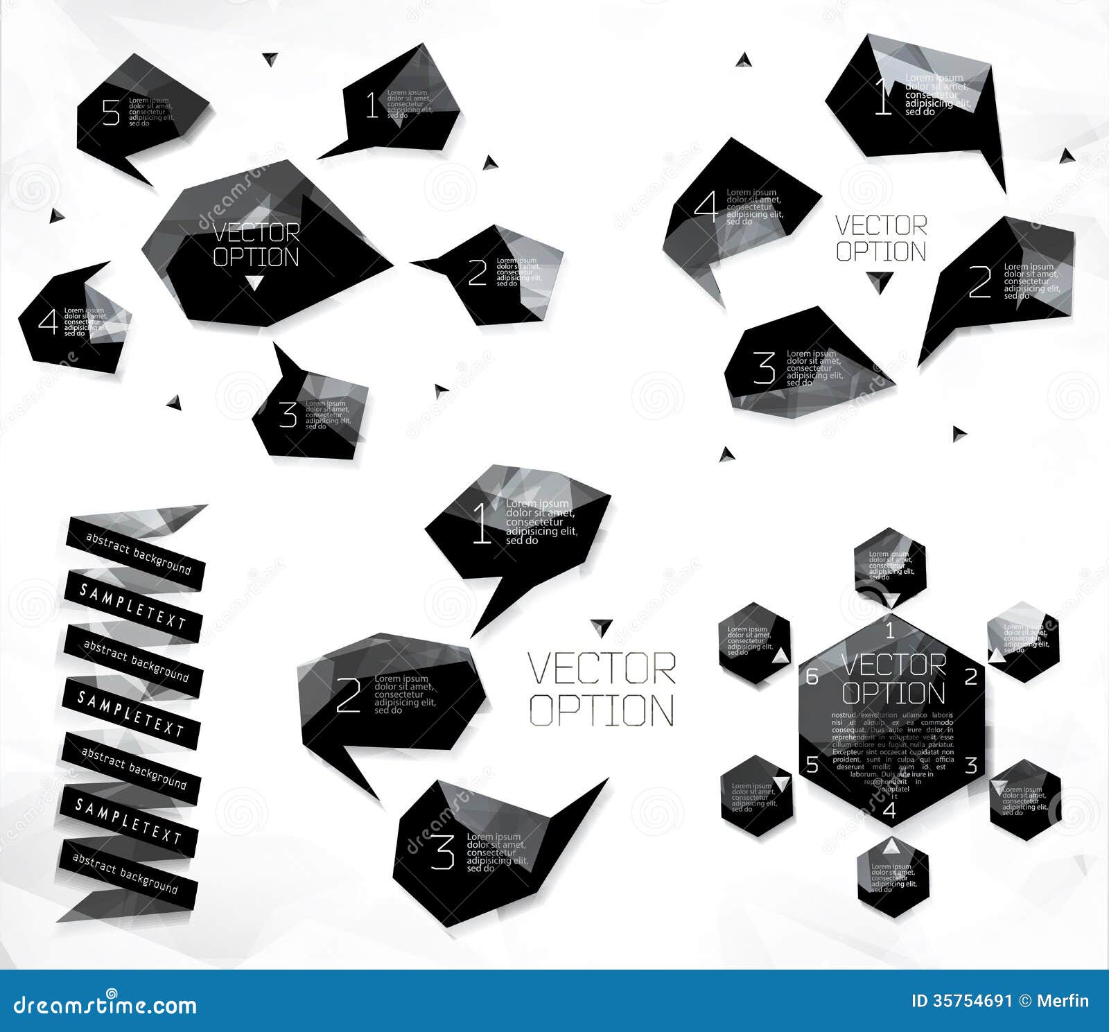 Abstract Modern Label or Bubble Stock Image - Image of polygon, banner ...