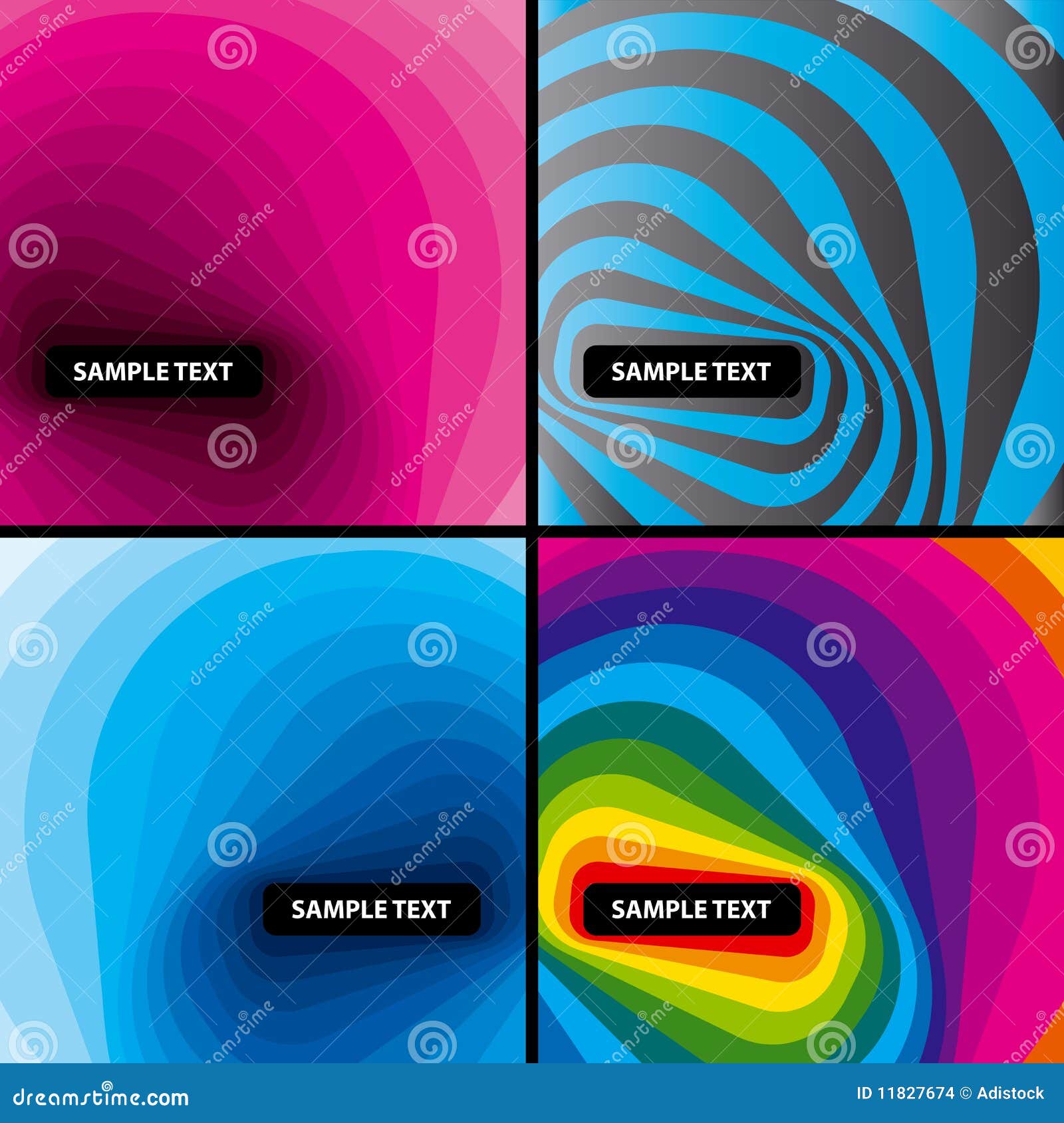 Abstract Modern Layout Set. Vector. Stock Vector - Illustration of ...