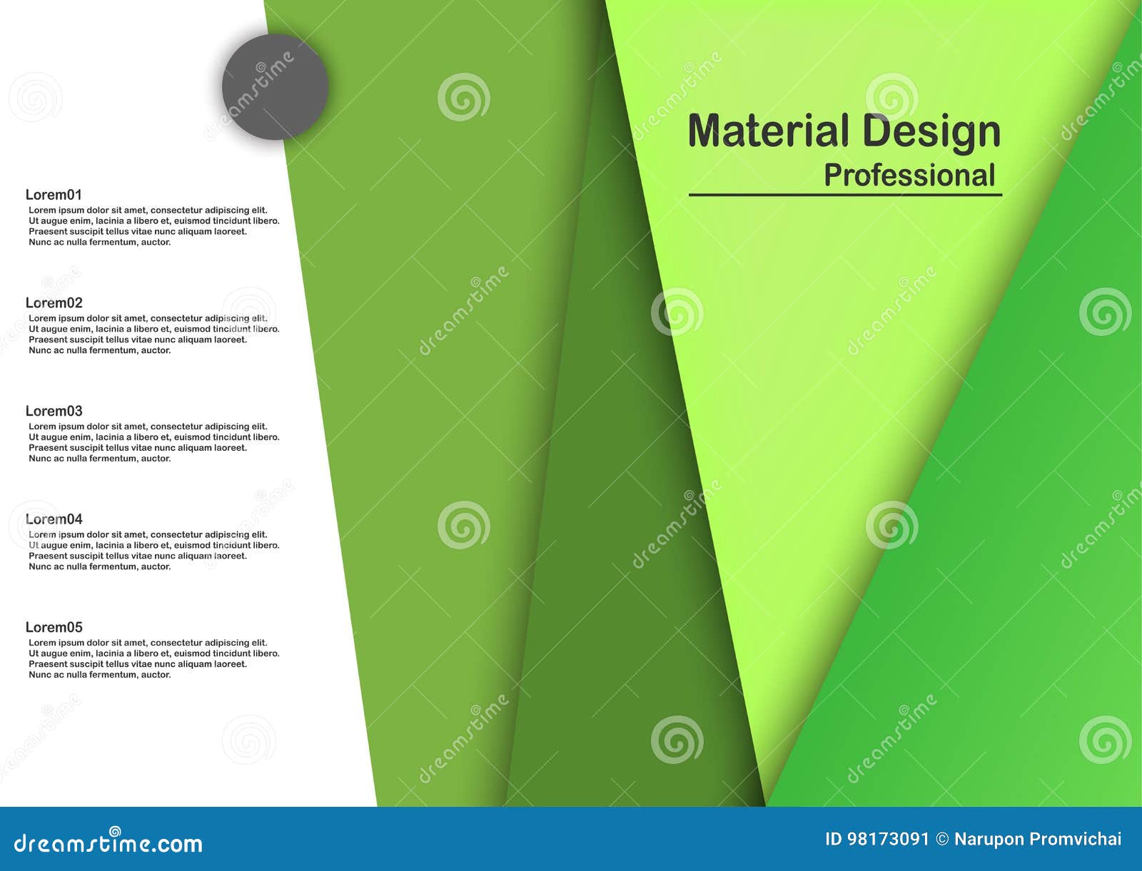 Abstract Modern Material Design Background in Green Tone. Stock Vector ...