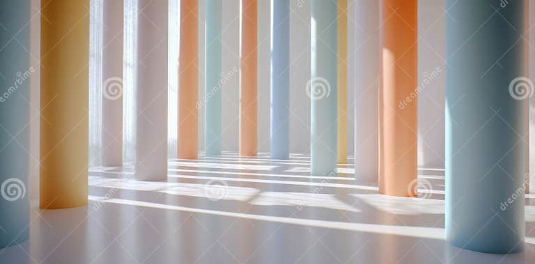 Abstract Modern Minimal Data Visualisation with Rows of Cubes or Boxes ...