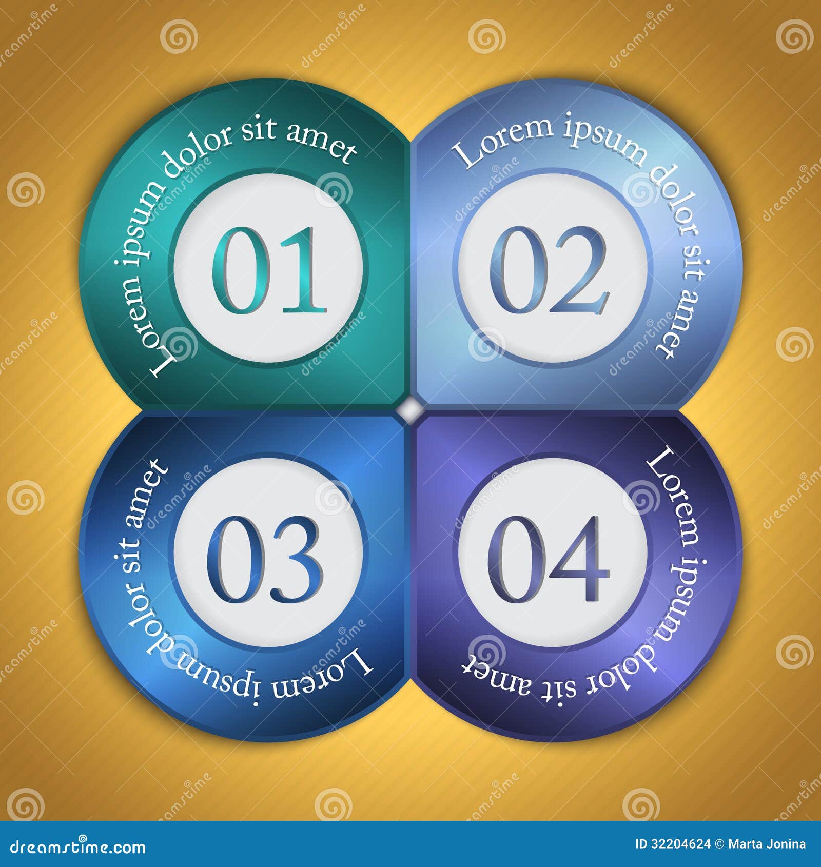 Abstract Modern Options Template Stock Vector - Illustration of ...