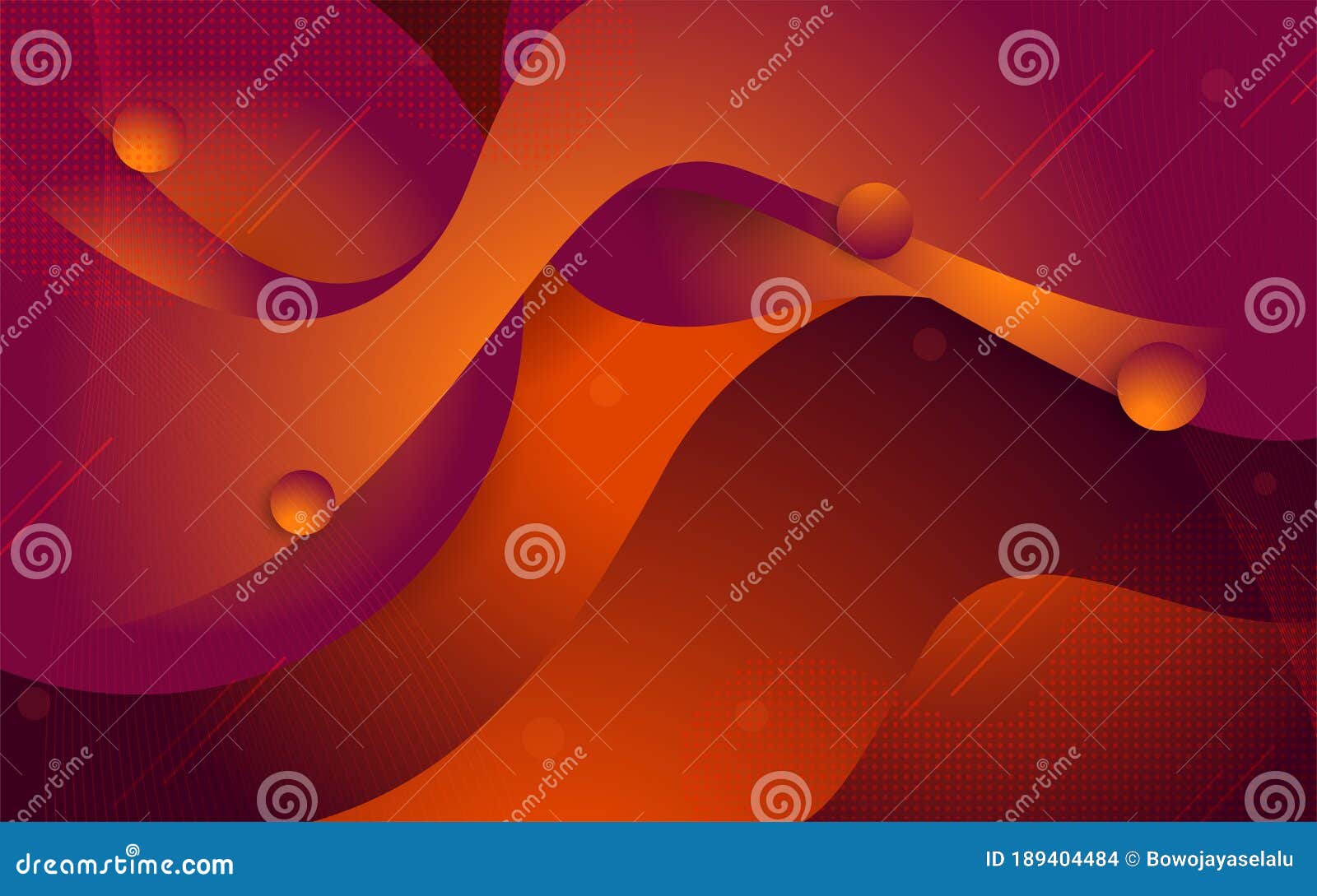 Abstract Modern Orange Dynamic Fluid Background Design Stock Vector ...