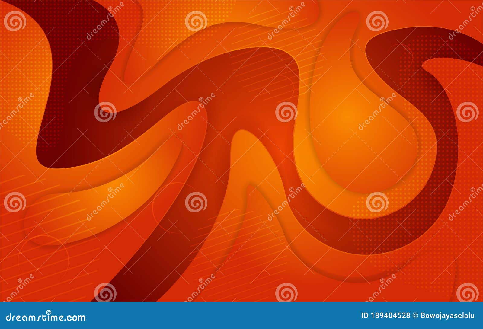 Abstract Modern Orange Dynamic Fluid Background Design Stock Vector ...