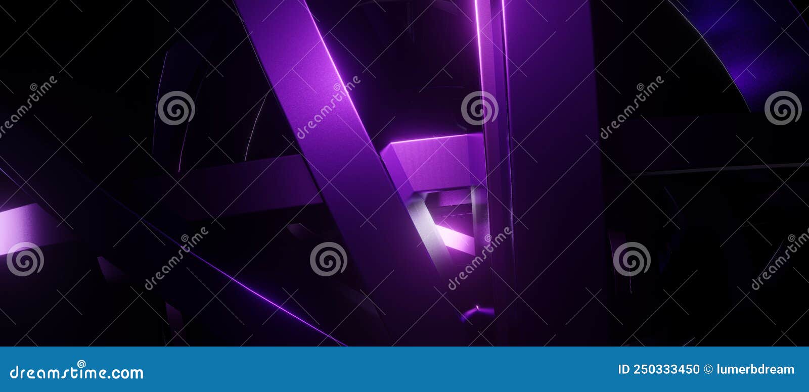 Abstract Modern Overlapping Metallic Serious Violet Banner Background ...