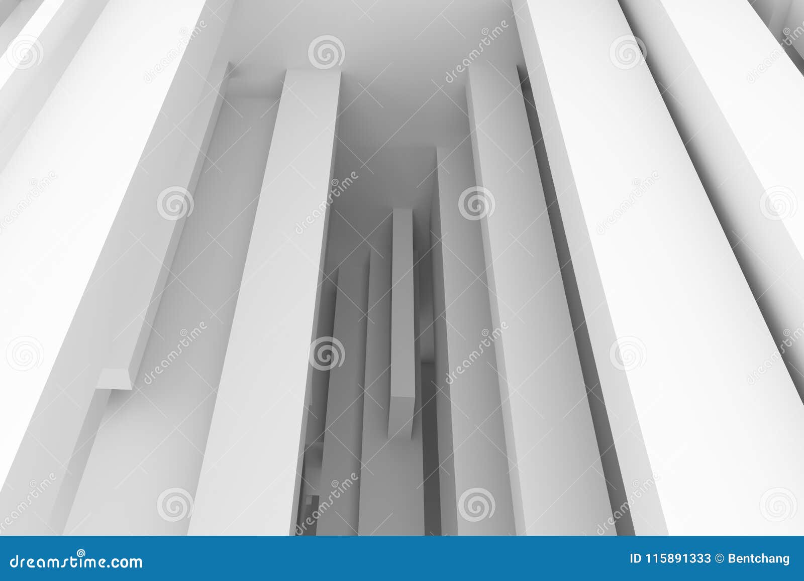 Abstract Modern Pillar Style Soft White & Gray Background. Decoration ...