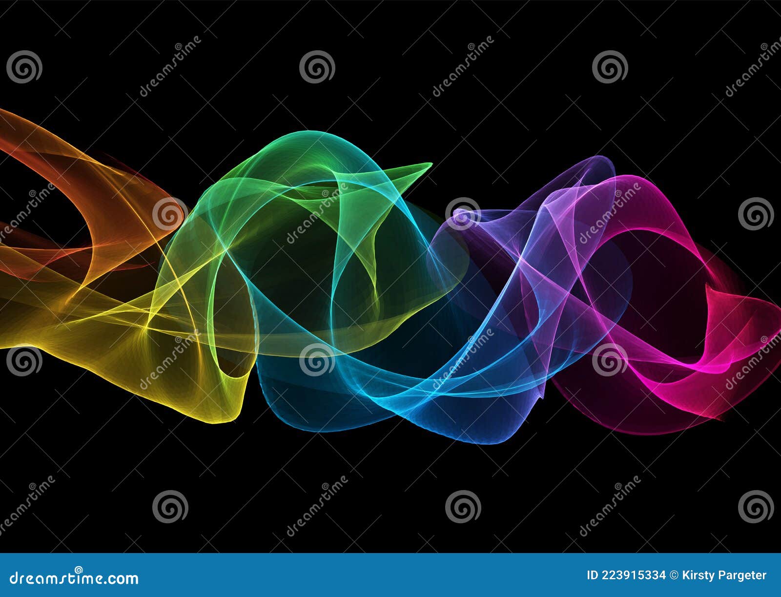 Abstract Modern Rainbow Waves Background Stock Vector - Illustration of ...