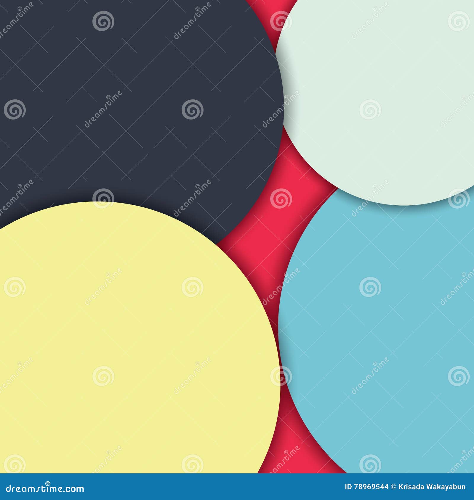 Abstract Modern Shape Circles Material Design.vector Illustration Stock ...