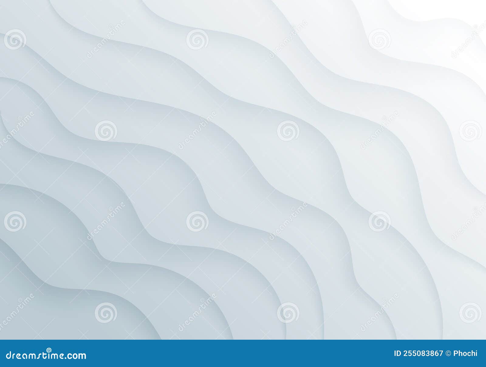 Abstract Modern Soft White and Gray Wave on Clean Background and ...