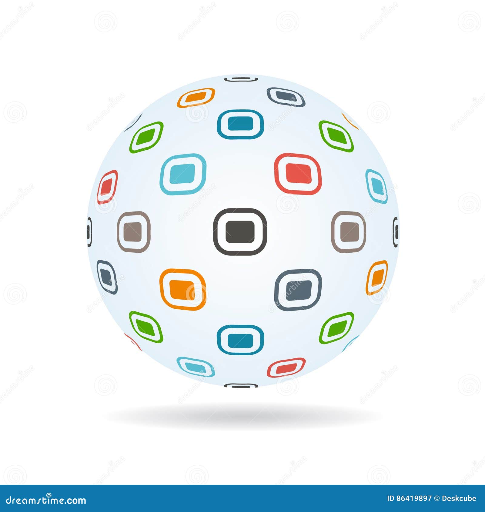 Abstract Modern Sphere Illustration Stock Illustration - Illustration ...