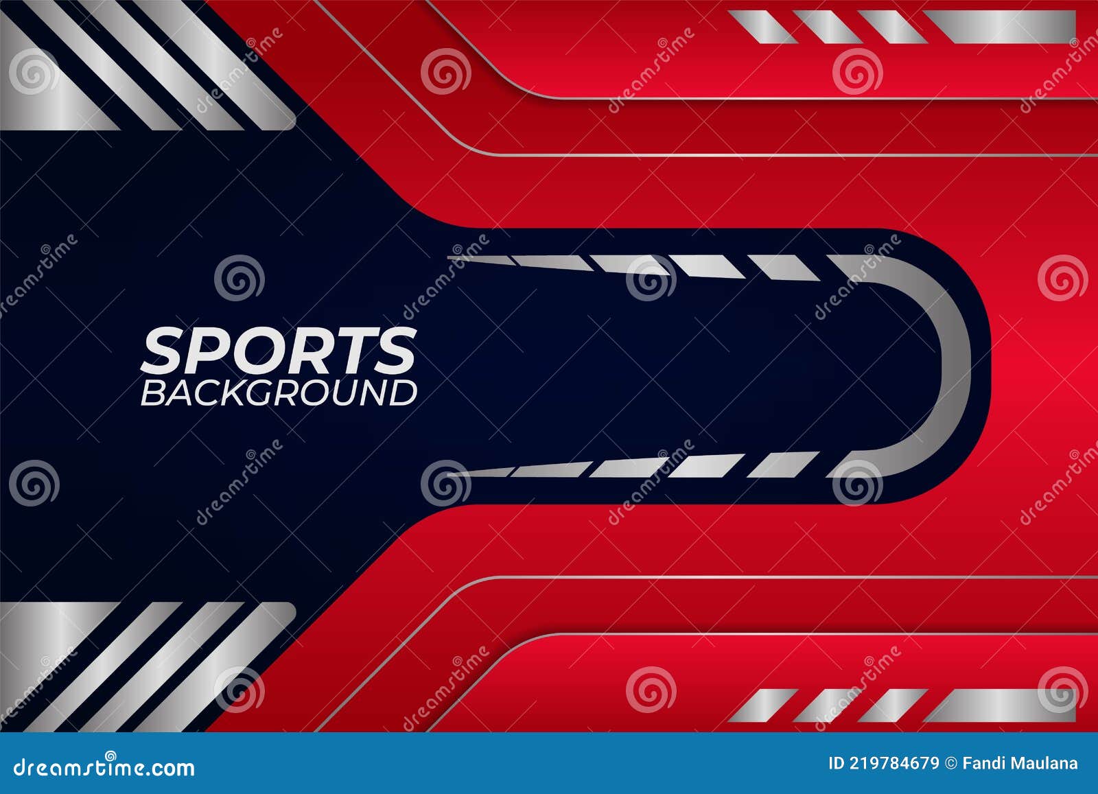 Abstract Modern Sports Background Template Dynamic Shape Blue and Red ...