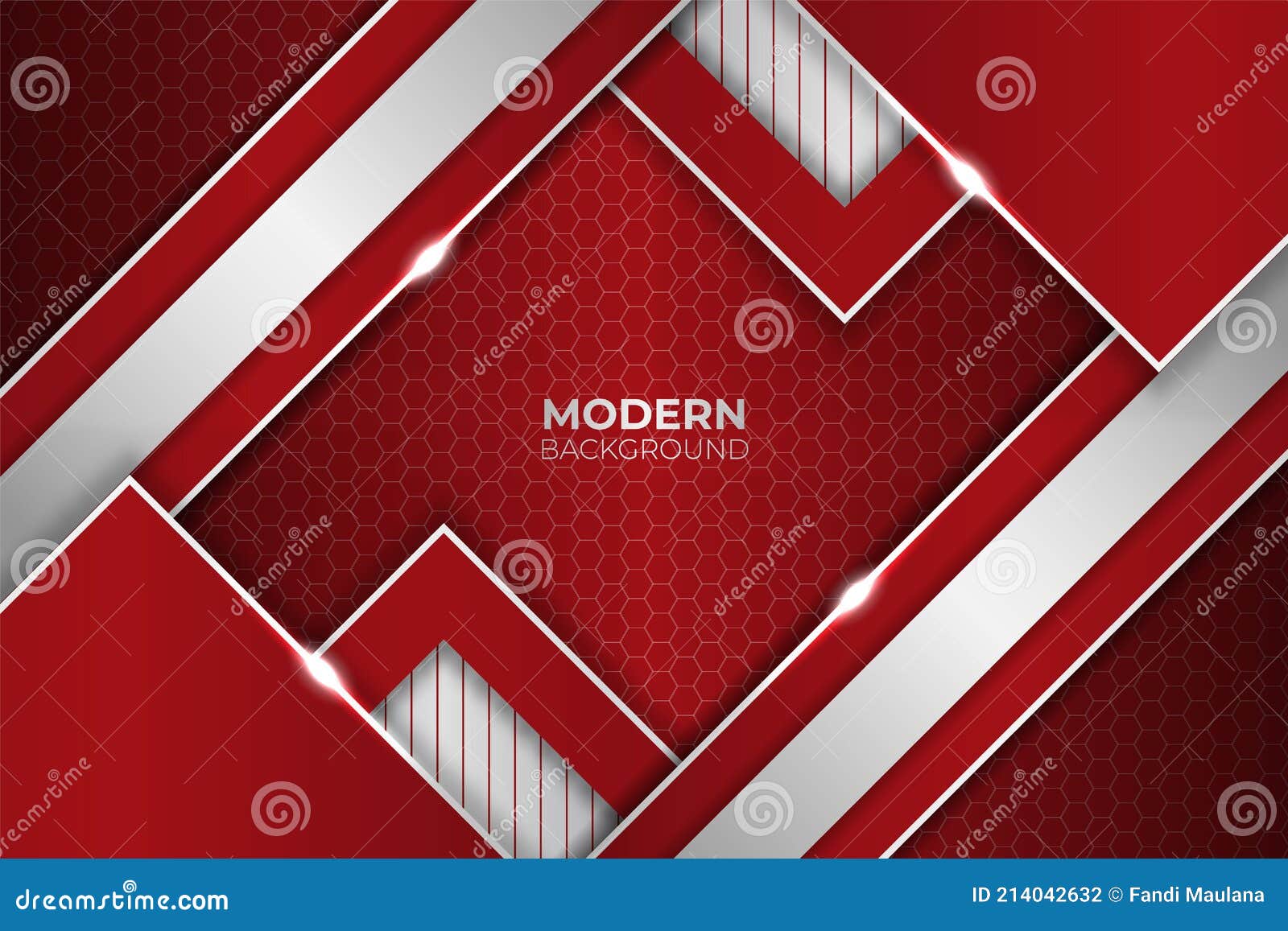 Abstract Modern Square Glow Metallic Maroon and White Background Stock ...
