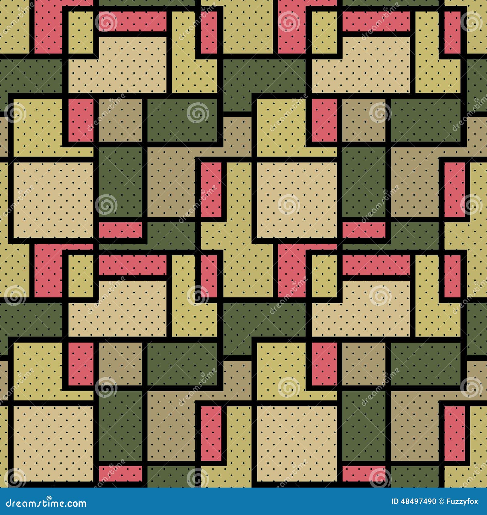 Abstract Modern Squares Seamless Pattern Texture Retro Background Stock ...